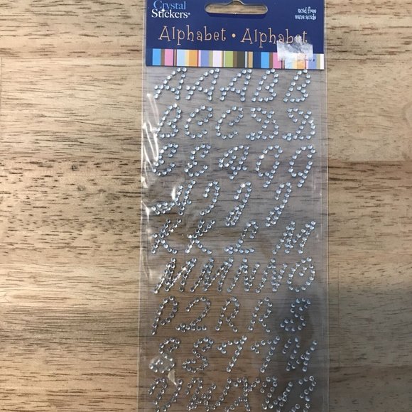 Other | Crystal Stickers Alphabet Letters | Poshmark